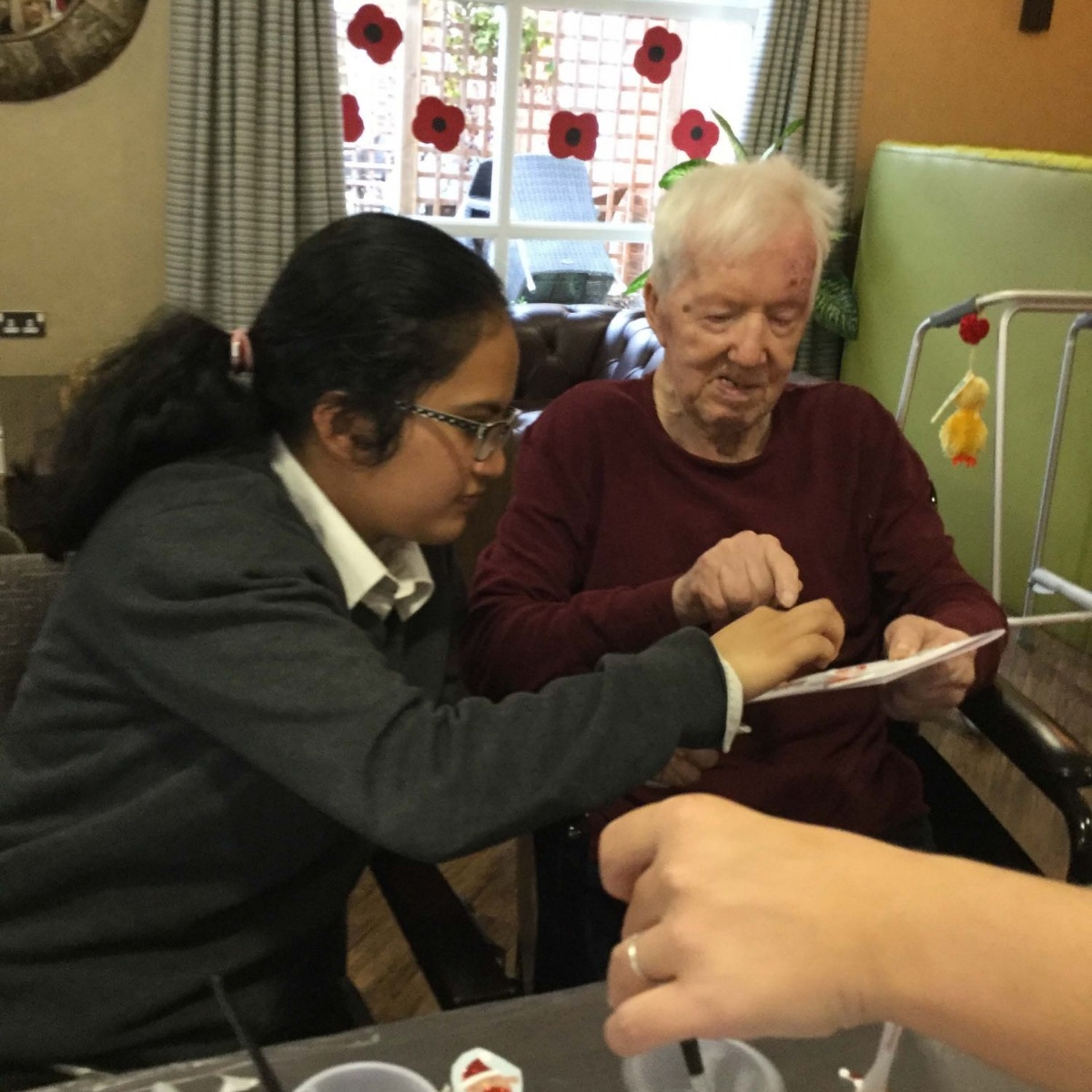 Riverside School - Pupils Visit Baycroft Care Home