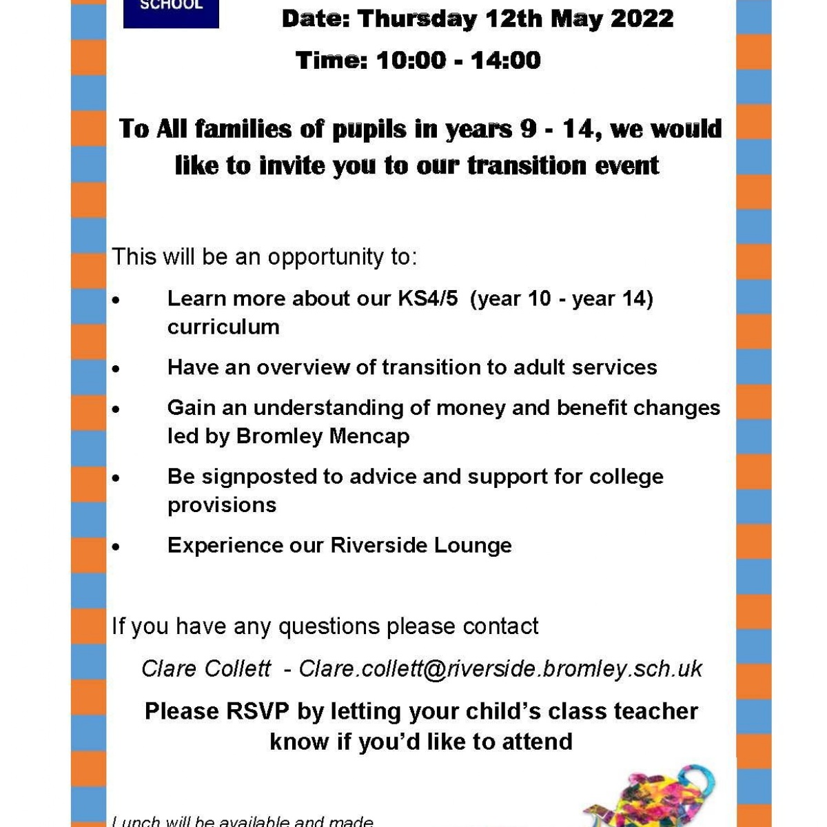 Riverside School - Transition Event Resources